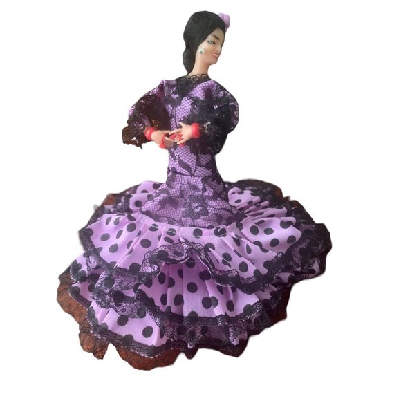 Other | Flamenco Vintage Marn Chicana Flamenco Miniature 8 Doll Purple ...